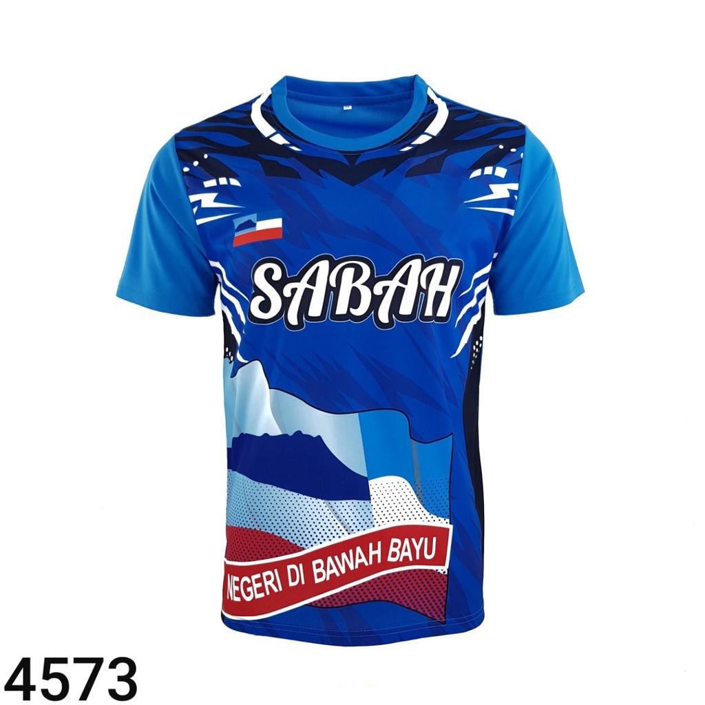 T-shirt Sabah Sabahan Batik Jersey Material [UNK] T-shirt Batik Sabahan ...