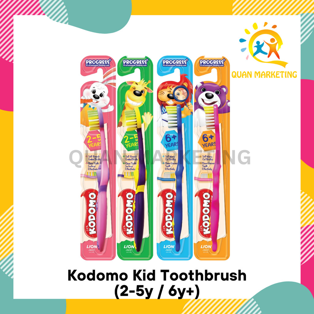 Kodomo Progress Professional Kids Toothbrush (2Y-5Y / 6Y+) | Shopee ...
