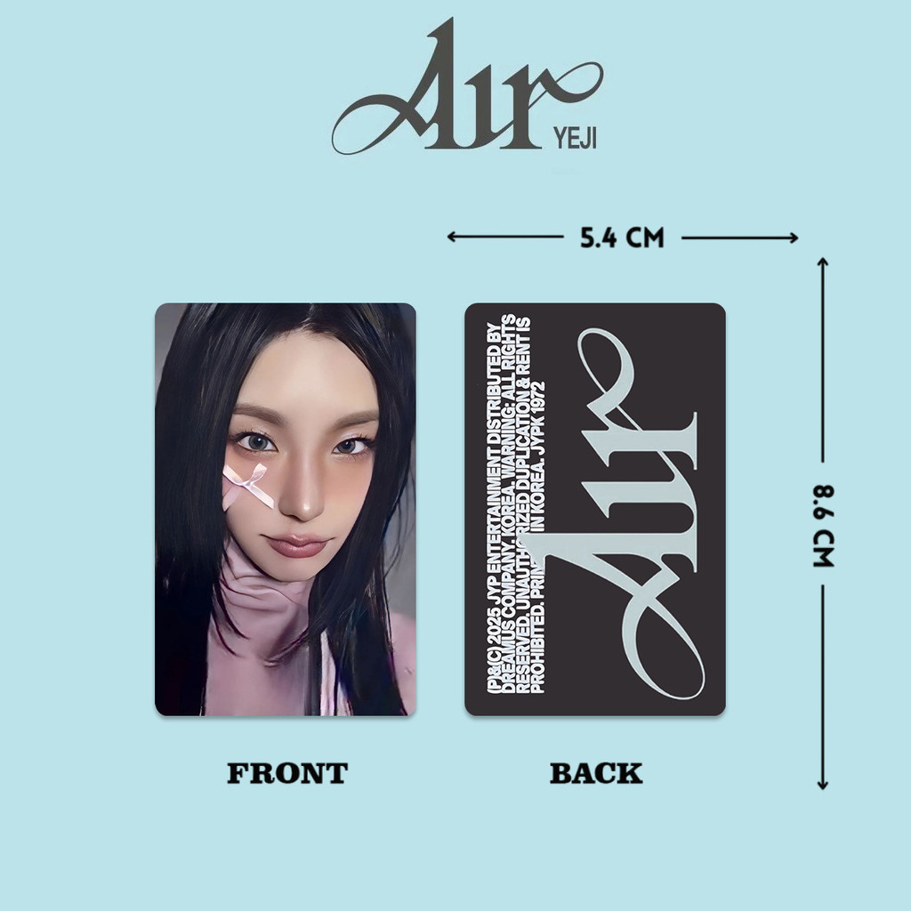 Kpop ITZY YEJI Album AIR Small Card Peripheral Special Small Card Collector's Card Postcard ...