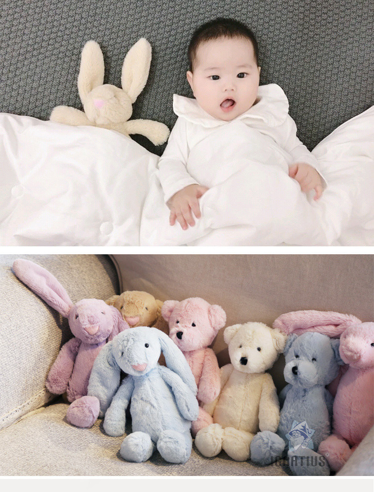 Bonnie Little White Rabbit Plush Toy Ragdoll Doll Doll Sleeping Hug Bed ...