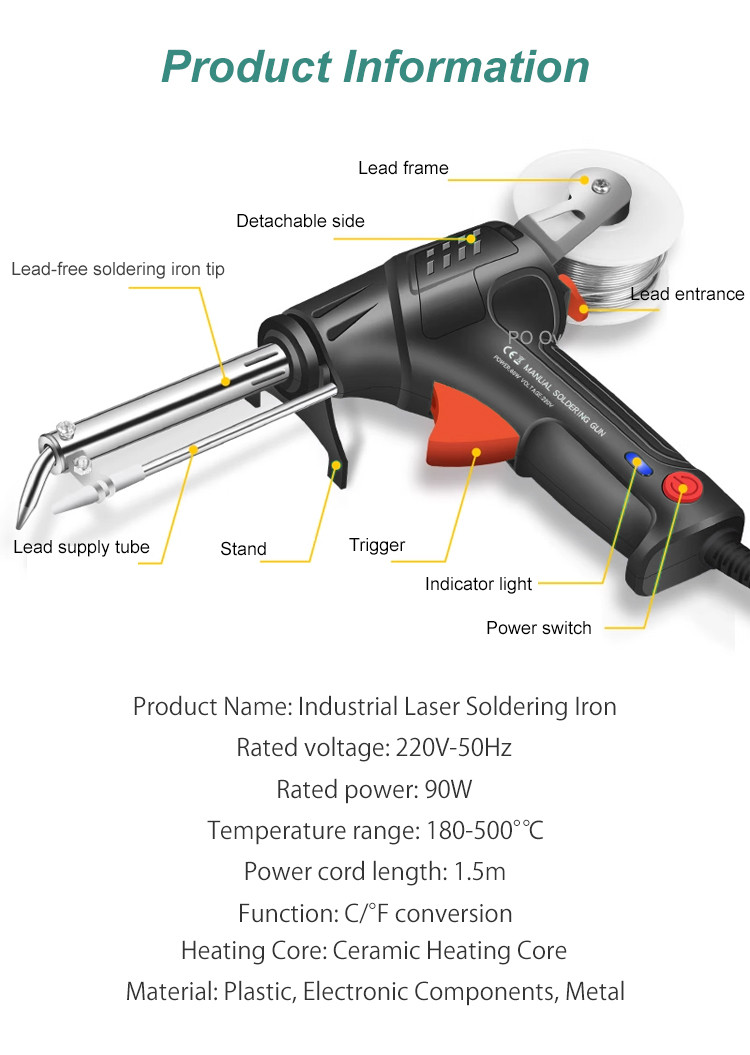 💛Light Weight Durable Soldering Gun Welding Set Soldering Gun Heavy ...
