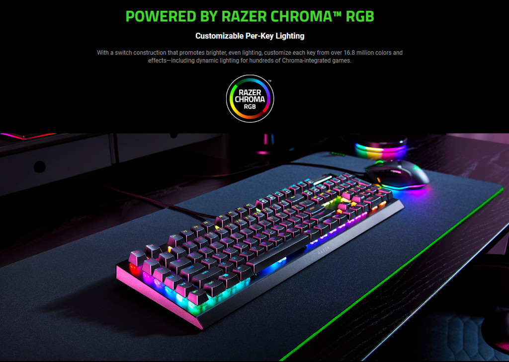 Razer BlackWidow V4 X Green Switch Minecraft Edition Mechanical Gaming ...