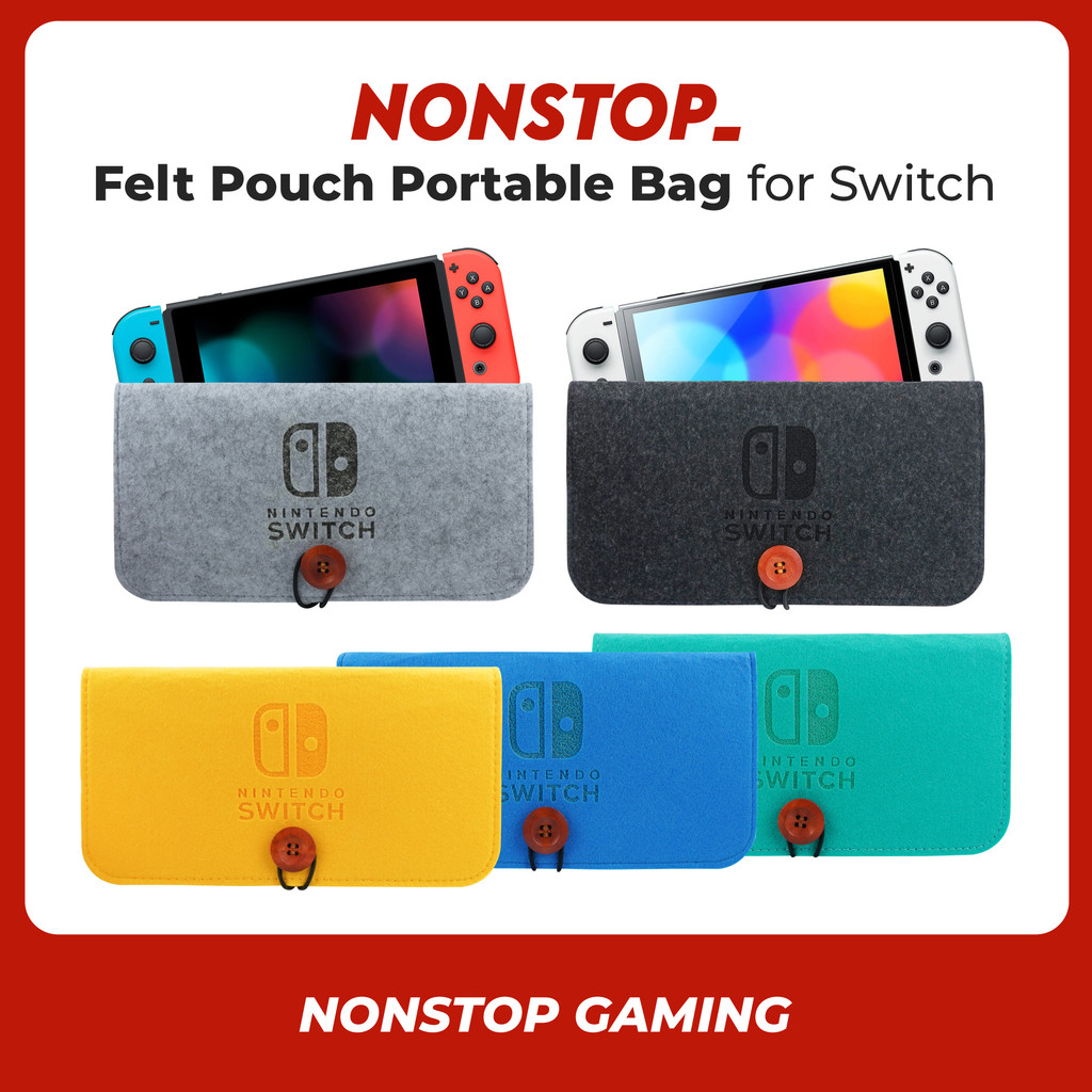 Switch Felt Pouch Bag Casing Protection Slim Portable Travel Bag for ...