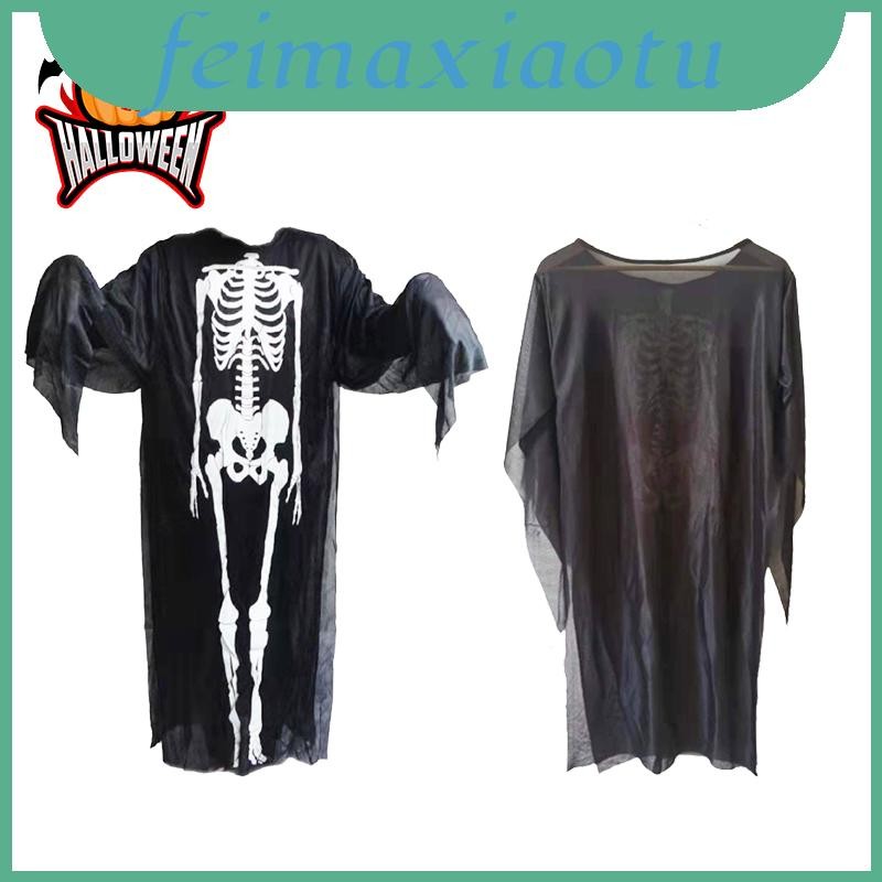 For Ready Get The Spooky Season With Skeleton Cosplay Costume Ghost ...