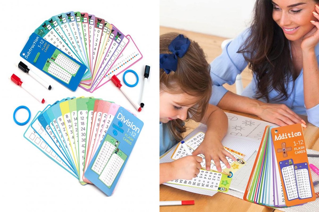 Math Study Tool Kids Multiplication Cards Math Flash Cards Set for ...