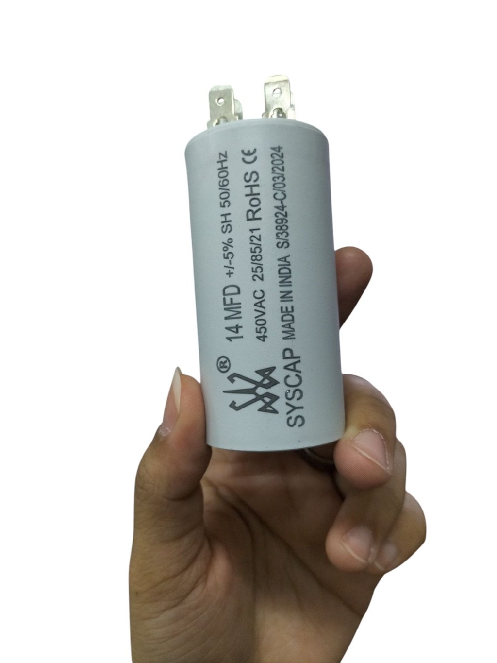 Motor Running Capacitor 14MFD 450 VAC, SYSCAP | Shopee Malaysia