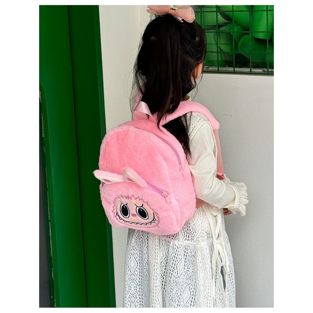 Bubble Maat Children's Backpack Labubu School Bag Kawaii Plush Toy ...
