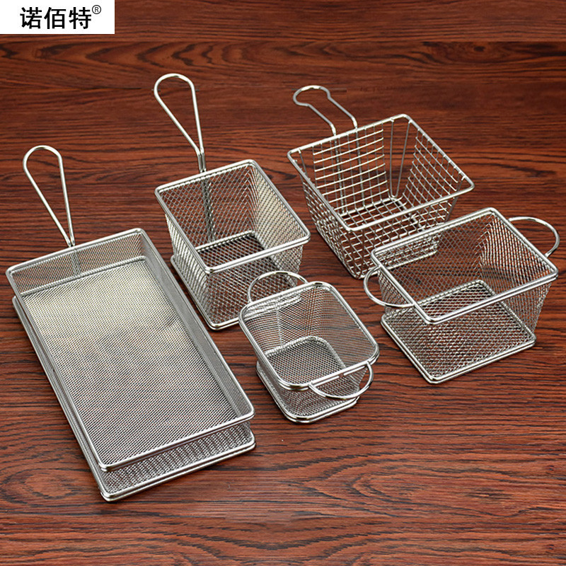 Mini Stainless Steel Frying Basket Frying Sieve French Fries Frying ...
