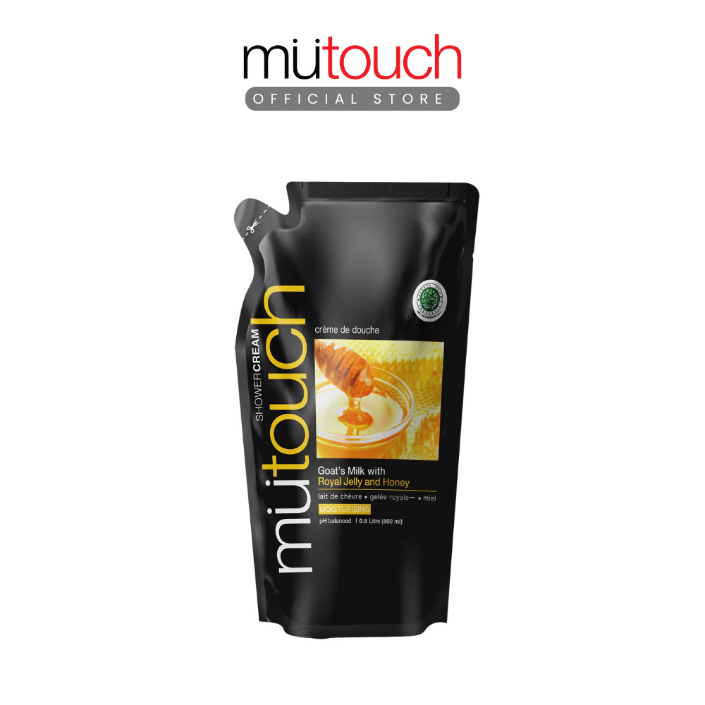 MUTOUCH Goat's Milk Shower Cream with Royal Jelly and Honey 800ml ...