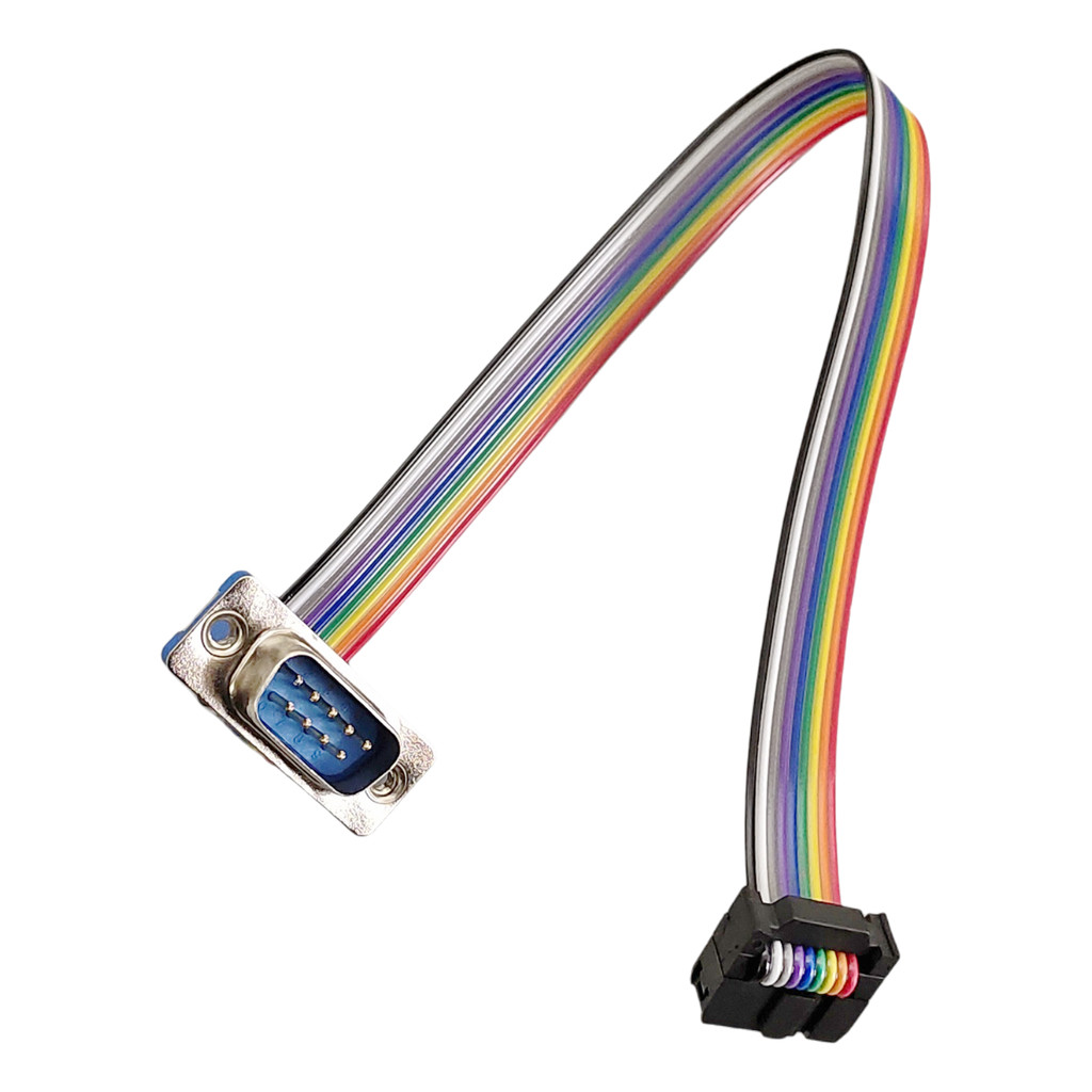 D-Sub DB9 9 Pin Male / Female Connector to FC-10P IDC Female 2.54mm 10 ...