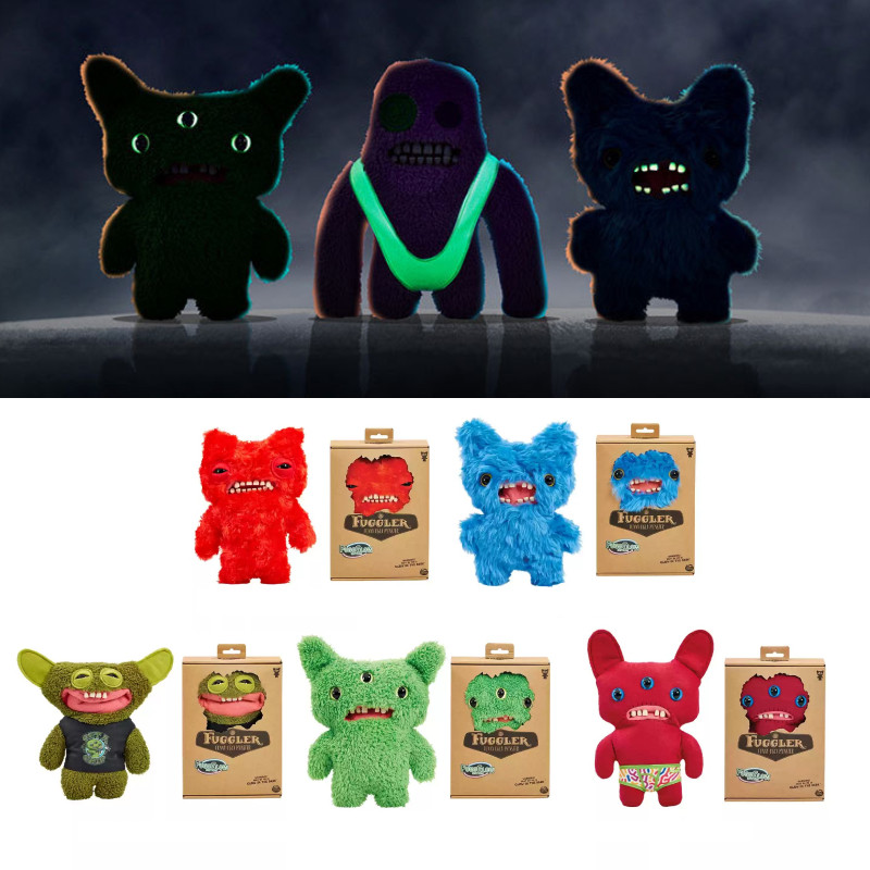 Nightlight Fuggler Eerie Plush Doll Featuring Quirky Monster Teeth And ...