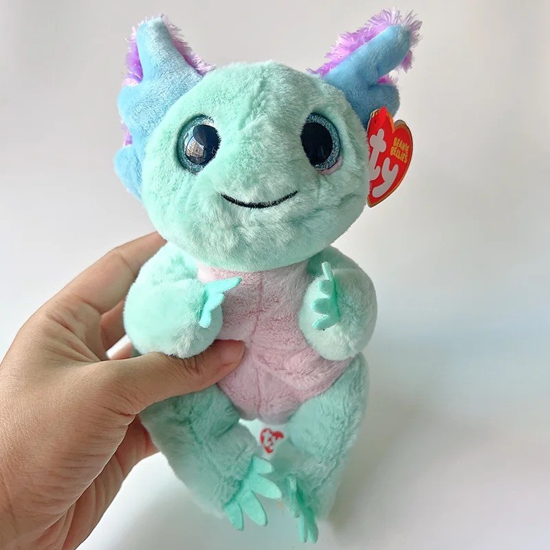 15cm Ty Beanie Bellie ALEX the Pastel Axolotl Stuffed Plush Toy Soft ...