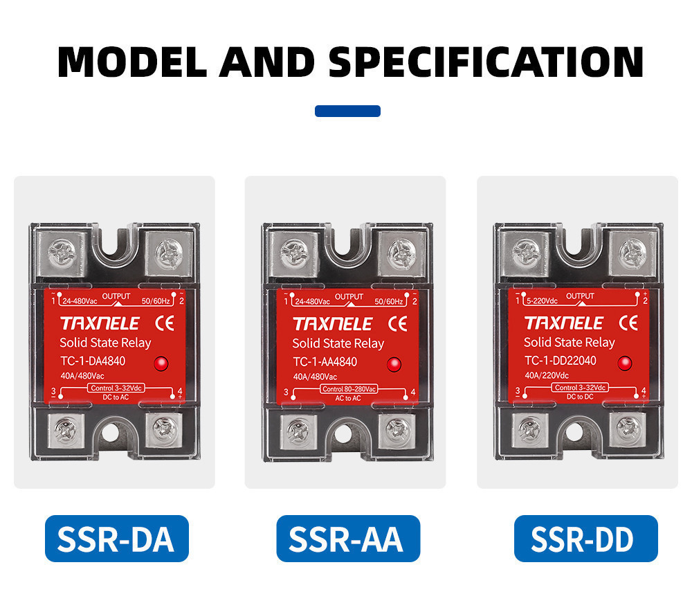 TAXNELE SSR 10A 25A 40A DD DA AA Solid State Relay Module for PID ...