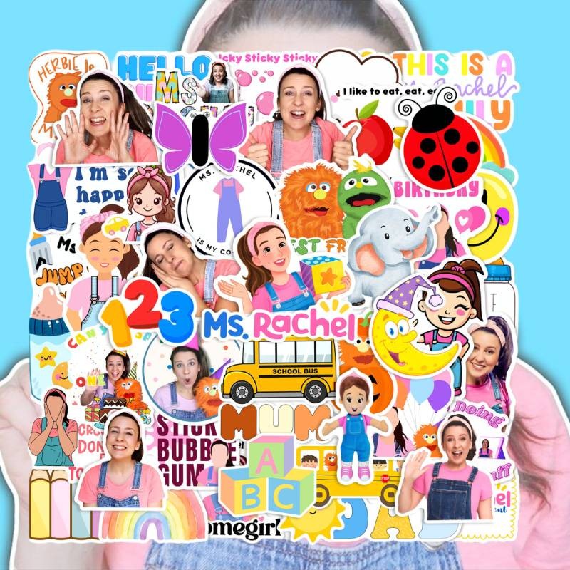 Assorted Ms 50 Rachel Stickers For Kids Designed For Early Education ...
