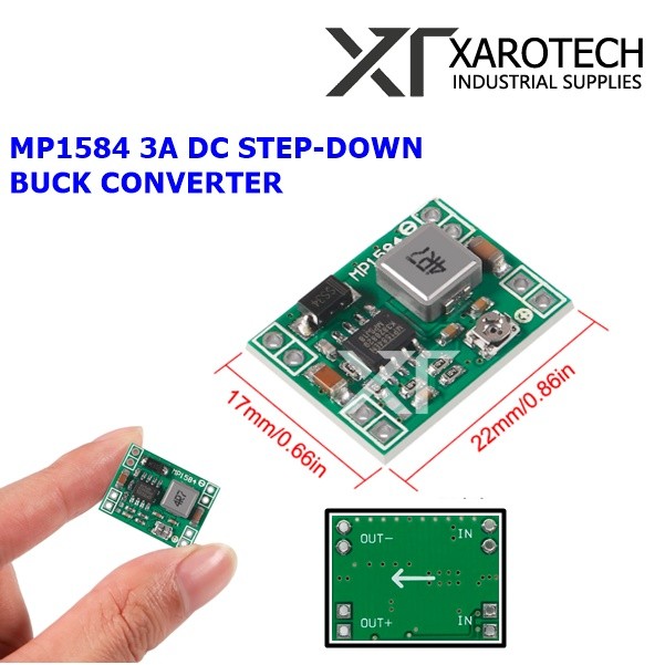 MP1584EN MP 1584 3A DC Step-Down Buck Converter (Stable than LM2596 2596) Adjustable Variable ...