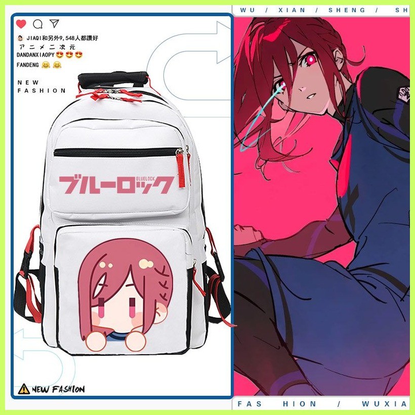 Schoolbag Blue Lock Isagi Bachira Nagi Blue Prison Anime Blue Lock cos ...