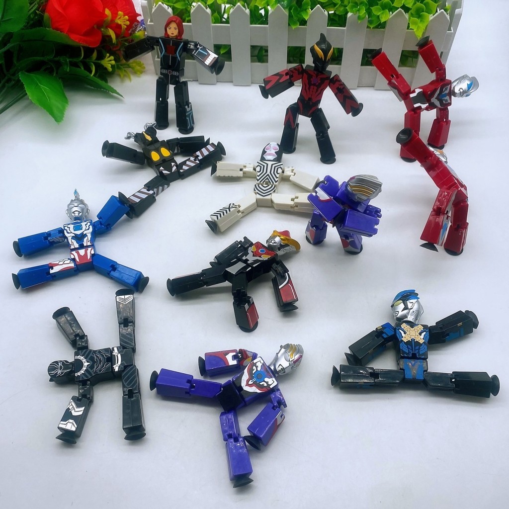 【Ready Stock】stickman figure stickman robot toy stickbot monsestori ...
