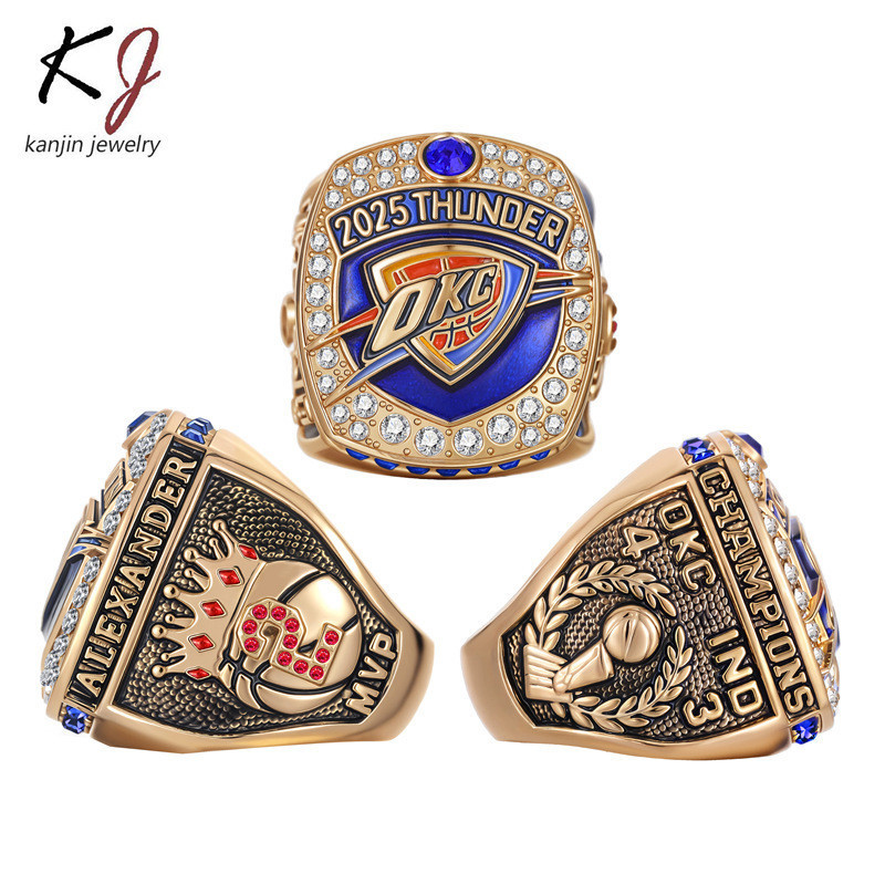 NBA 2025 Thunder Champion Ring Oklahoma Thunder Ring | Shopee Malaysia