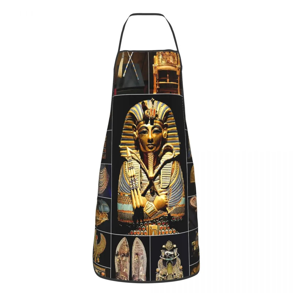 Egypt Ancient King Tutankhamun Hieroglyphics Aprons Men Women Unisex ...