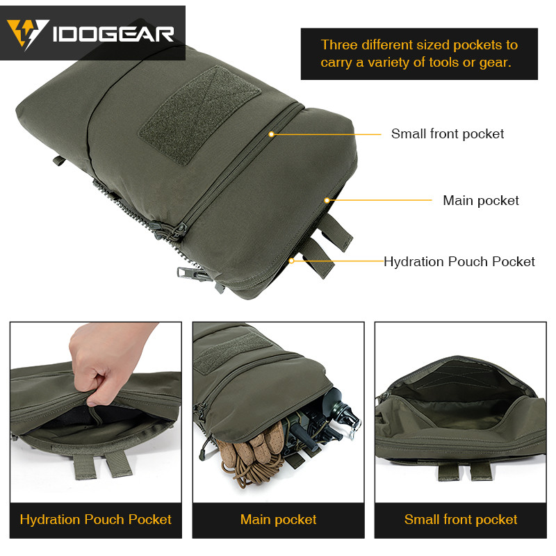 IDOGEAR Tactic 2L Hydration Pack YKK Zipper Hydration Backpack for JPC2 ...