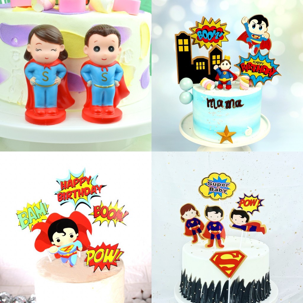 in stock Super Dad Super Mum Cake Figurines Topper Cake Topper Flag ...