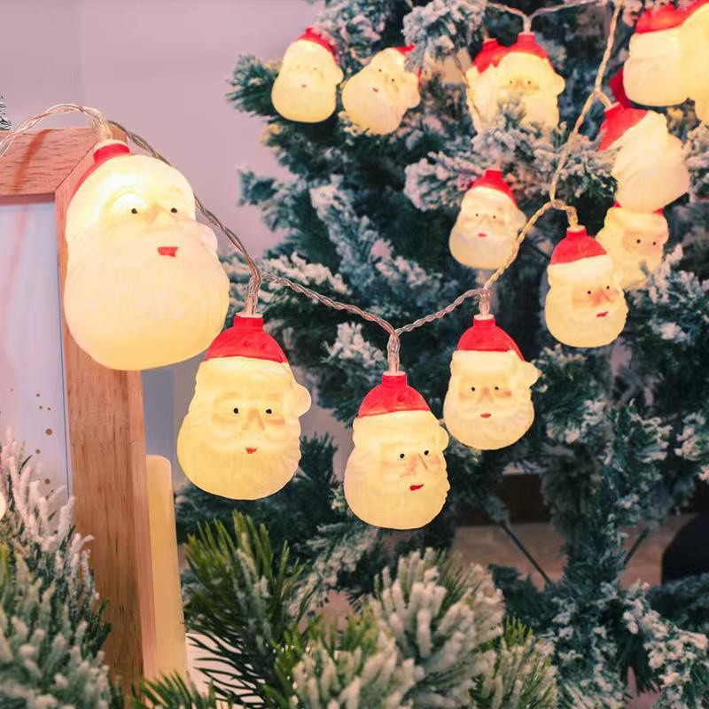 LED Santa Claus Christmas LED String Lights Snowman Hanging Lights ...