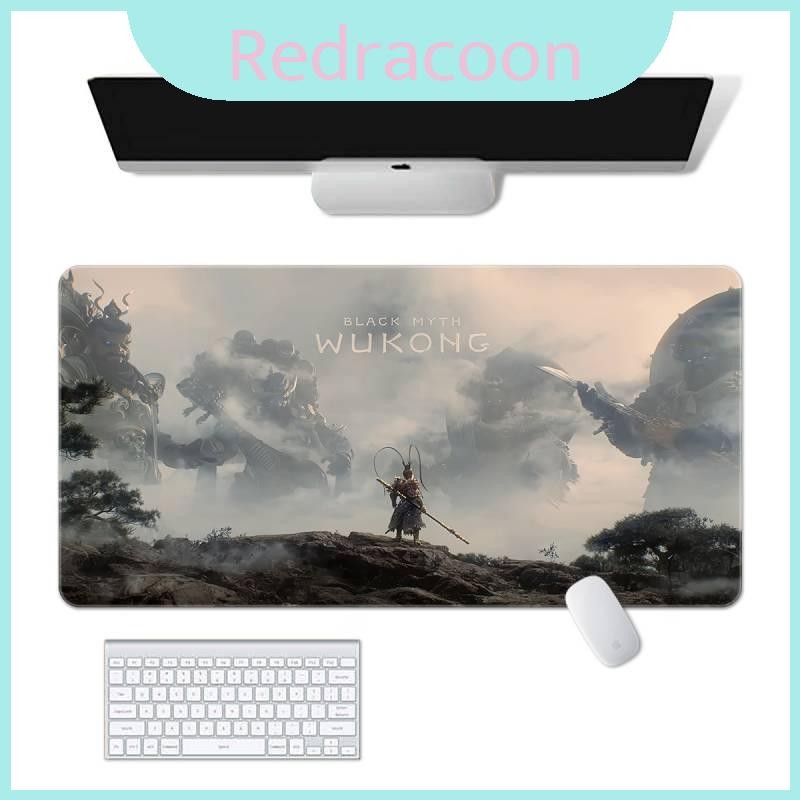 Myth Large Black Wukong Rubber Mouse Pad Perfect For Office Work Gaming ...