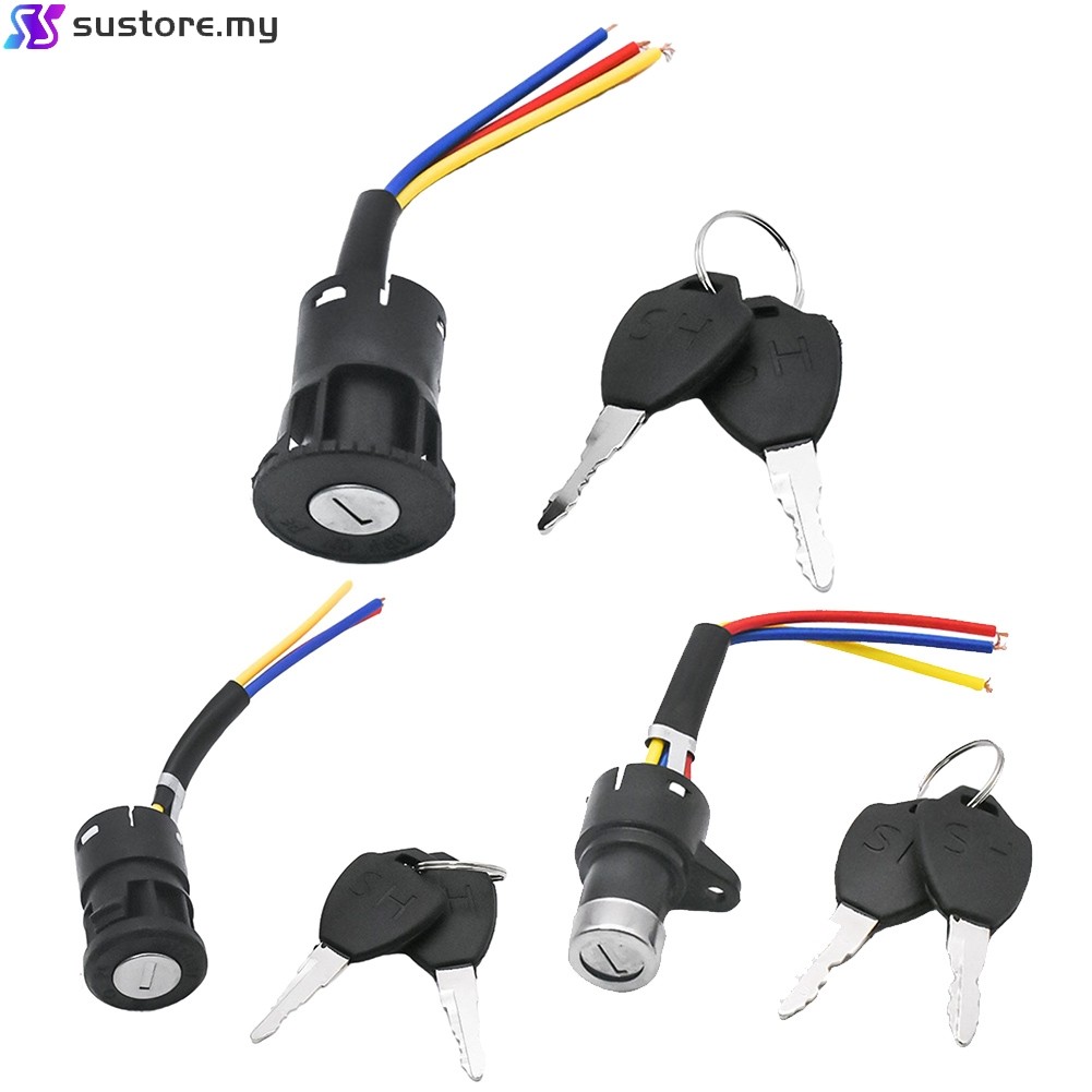  Super Ignition Key Barrel Switch 3 Wire Position For Electric Scooter