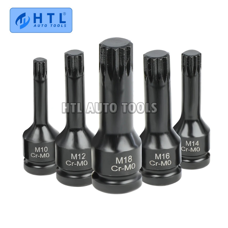 10pcs 3/8 Inch Torx Impact Socket Set M5 M6 M7 M8 M10 M12 M14 M16 M17 M18 Torx Star Drive Torx ...