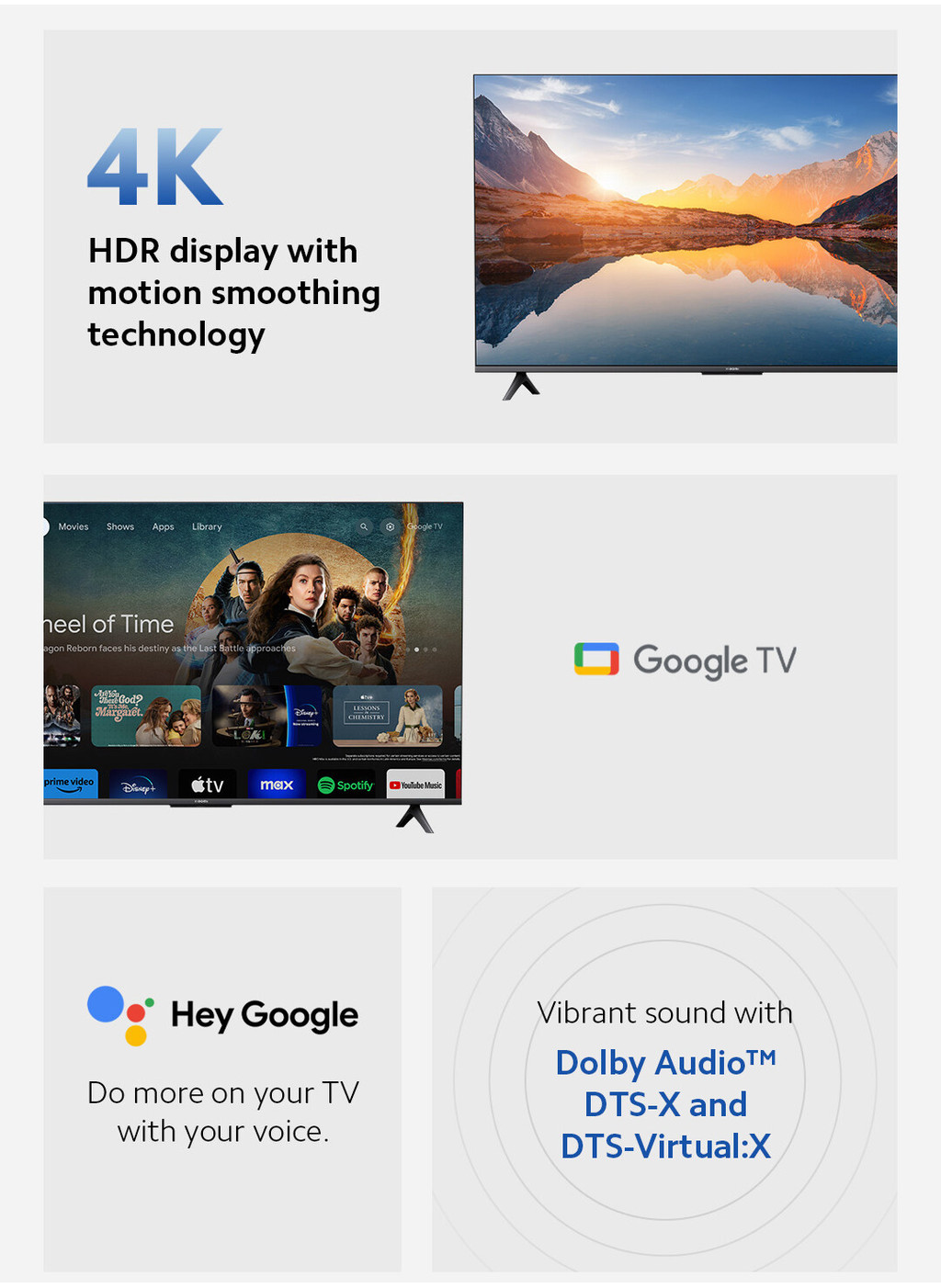 Xiaomi L43MASSEA TV 2025 Series 43 Inch 4K HDR display Metal finish ...