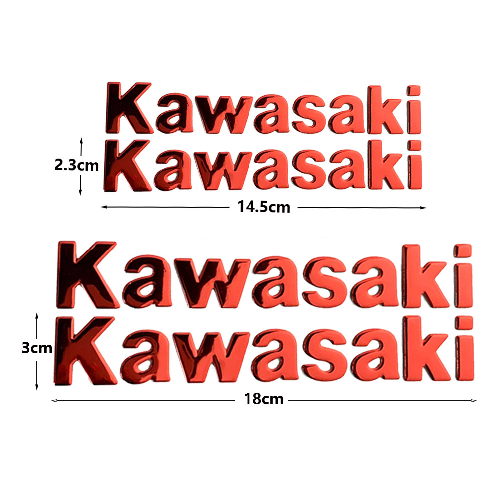 3D Motorcycle Kawasaki LOGO Decal Sticker for Kawasaki NINJA 250R 300R ...