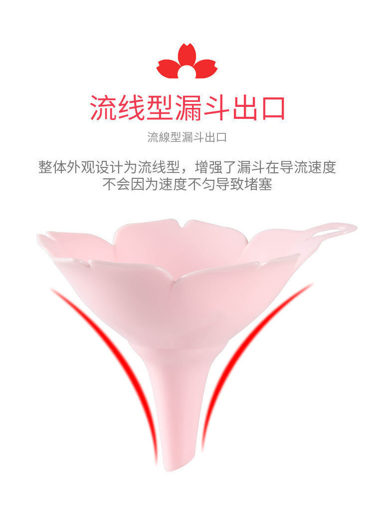 Japanese Style Cherry Blossom Funnel Kitchen Plastic Funnel Large ...