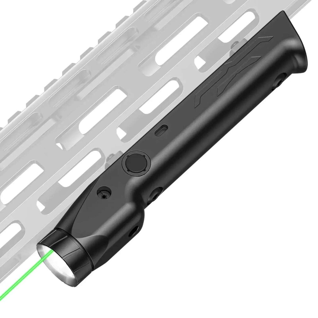 Richfire 2 in 1 Tactical Flashlight SST40 1700LM Green Laser Light for ...