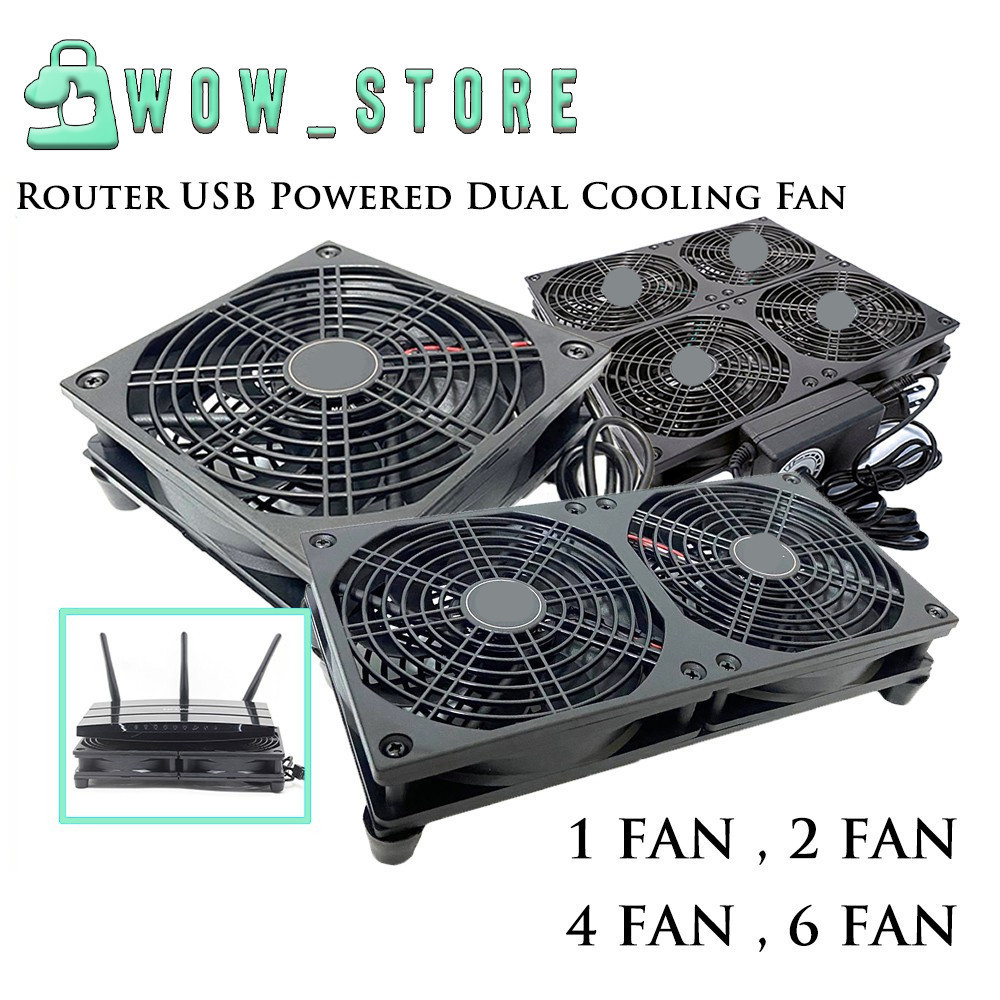 1200RPM 2000RPM 3200RPM Single Dual Cooling Fan Cooler External USB 5V ...
