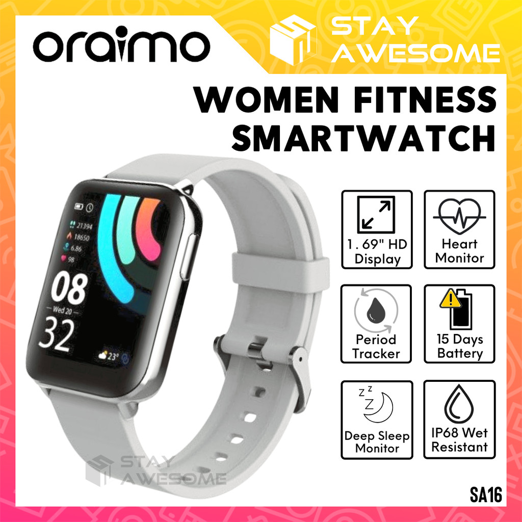 ORAIMO Ladies Smartwatch Fitness Tracker For Women Waterproof IP68 ...