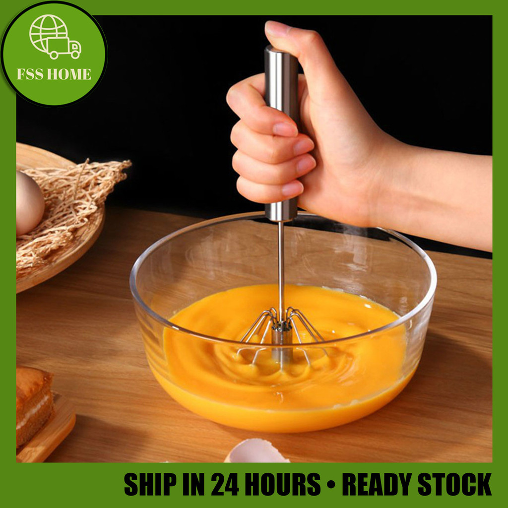 Semi Automatic Mixer Whisk Egg Beater Stainless Steel Manual Hand Mixer ...