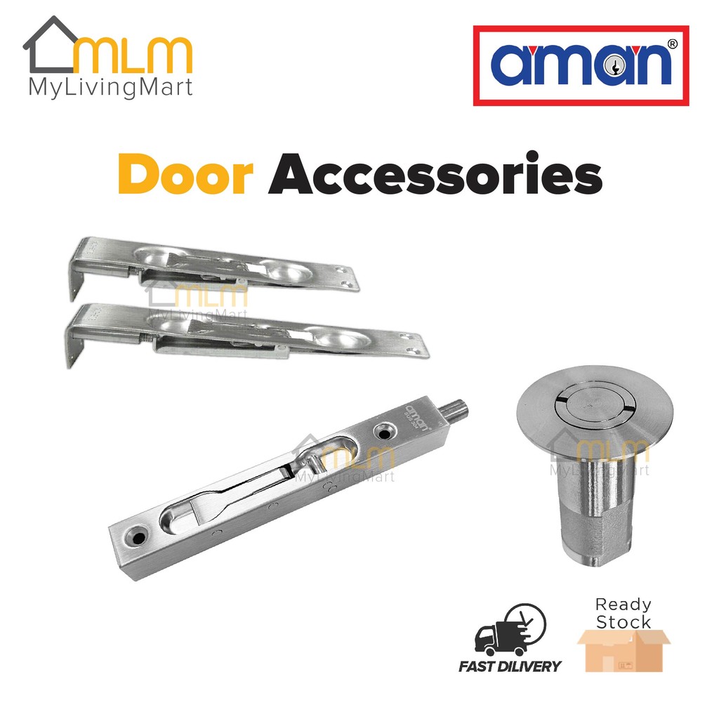 AMAN Stainless Steel Flush Bolt Box Square Lever Flush Bolt Concealed ...
