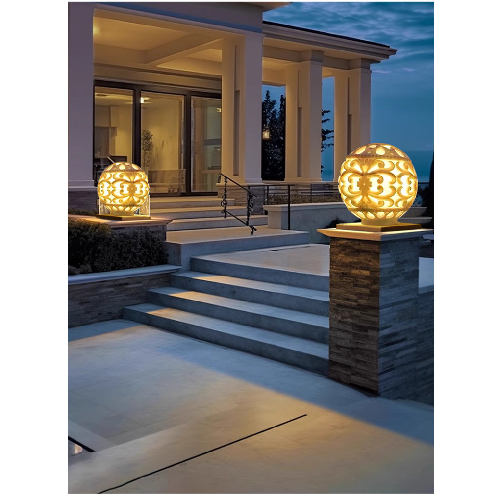 Exclusive Design Solar Post Headlight Outdoor Waterproof Villa Door ...