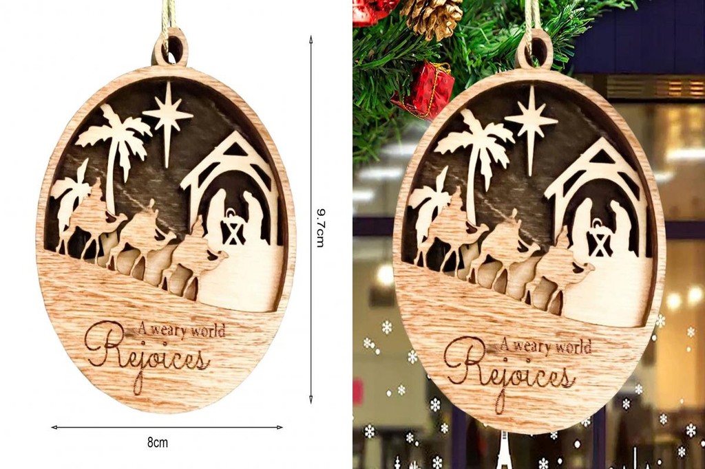 [SH] Religious Christmas Gifts Nativity Scene Decor Handcrafted ...