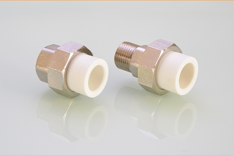 4-point 20PPR external thread union, 6-point 25 internal thread copper union, hot melt PPR ...