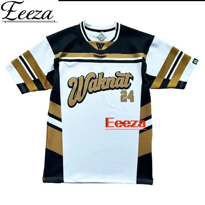 WAKNAT NFL V NECK CUTTING LYCRA WHITE COCO Jersey 2024 Baju Tshirt ...