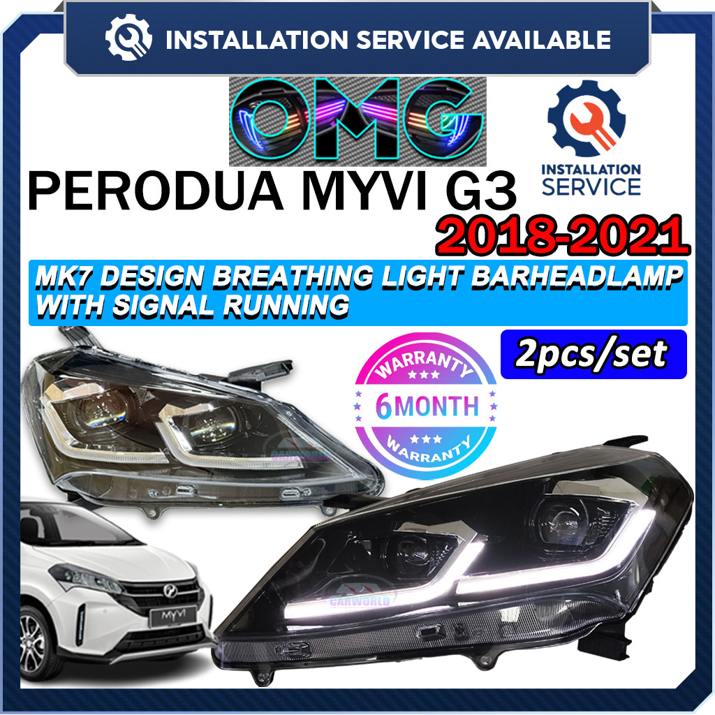 [Installation Provided][ Myvi Gen3 ] 2018-2021 - MK7 Style Front ...