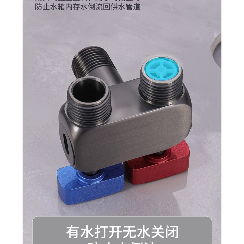 Stainless steel ball core large flow angle valve fully open triangle ...