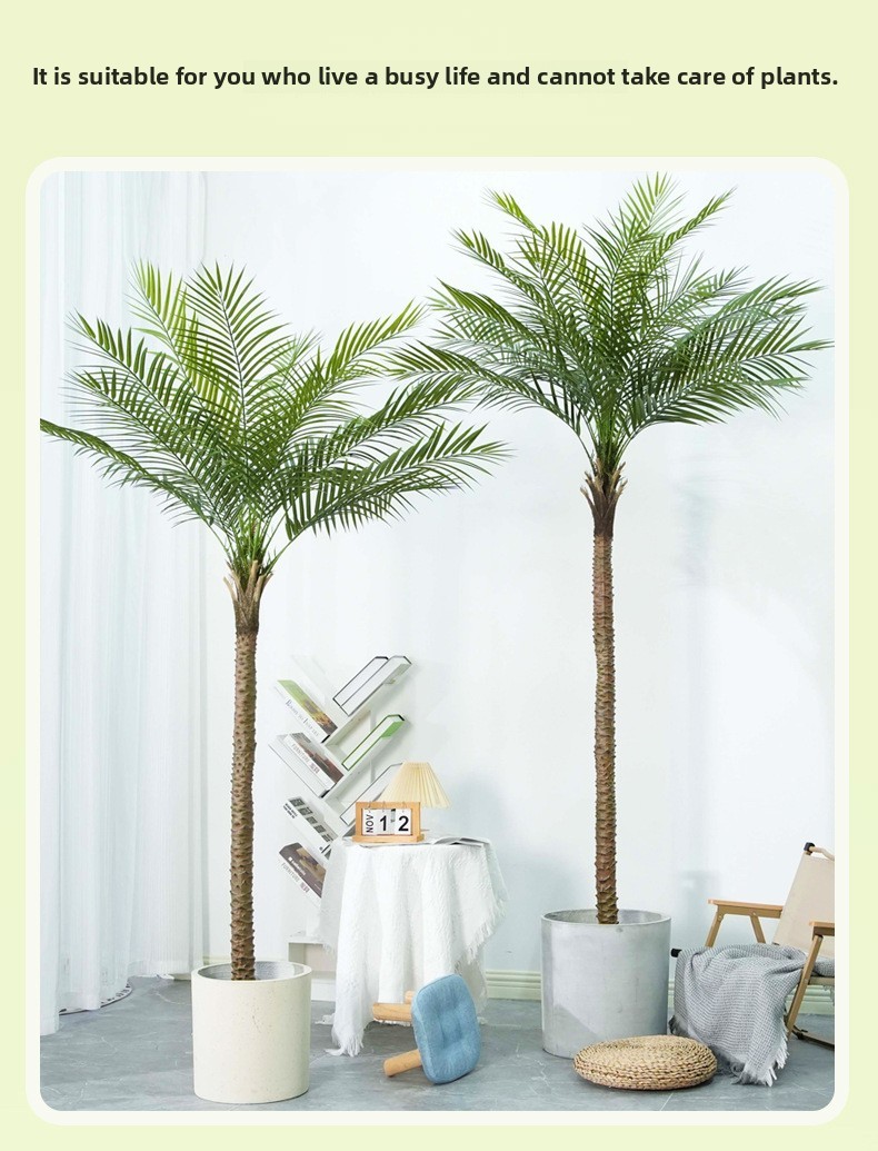Artificial Coconut Tree Fake Plant Decor Large Indoor Palm Tree ...