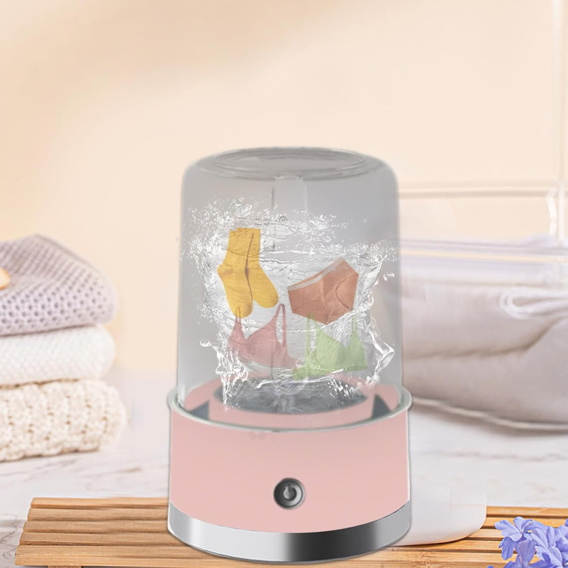 Small Underwear Laundry Cup Home Portable Wireless Charging Washing ...