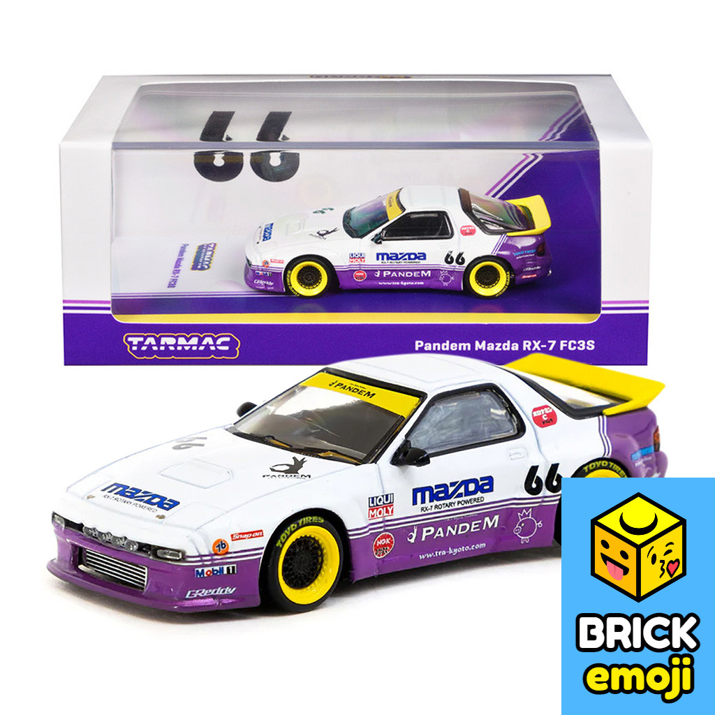 Tarmac Works Pandem Mazda RX-7 FC3S White & Purple 1/64 T64-066-WP | Shopee Malaysia