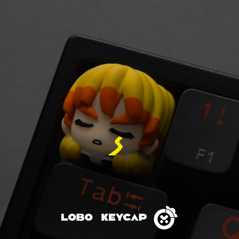 Demon Slayer Keycap Cute Cartoon 3D Creative Cute MX Switch Mechanical ...