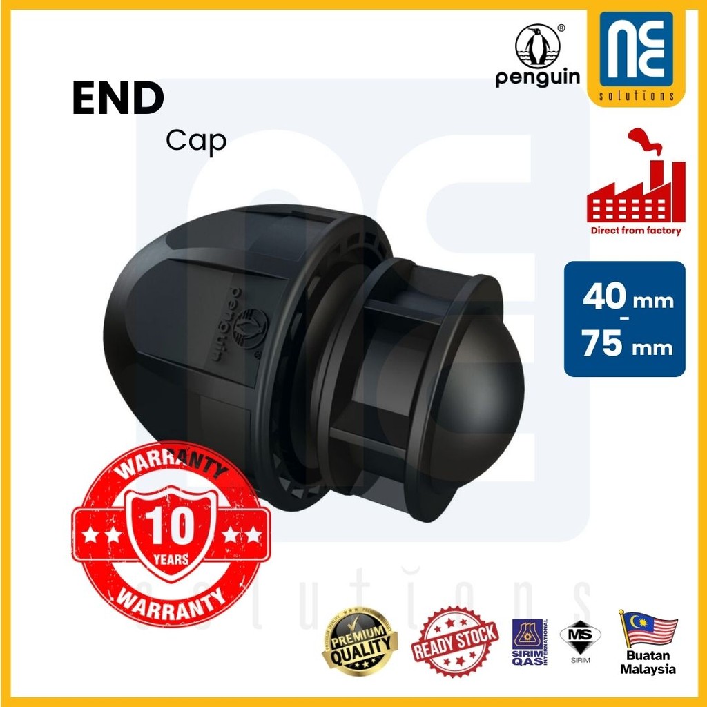 HDPE Poly Pipe connector Compression Poly Pipe Fitting End Cap ...