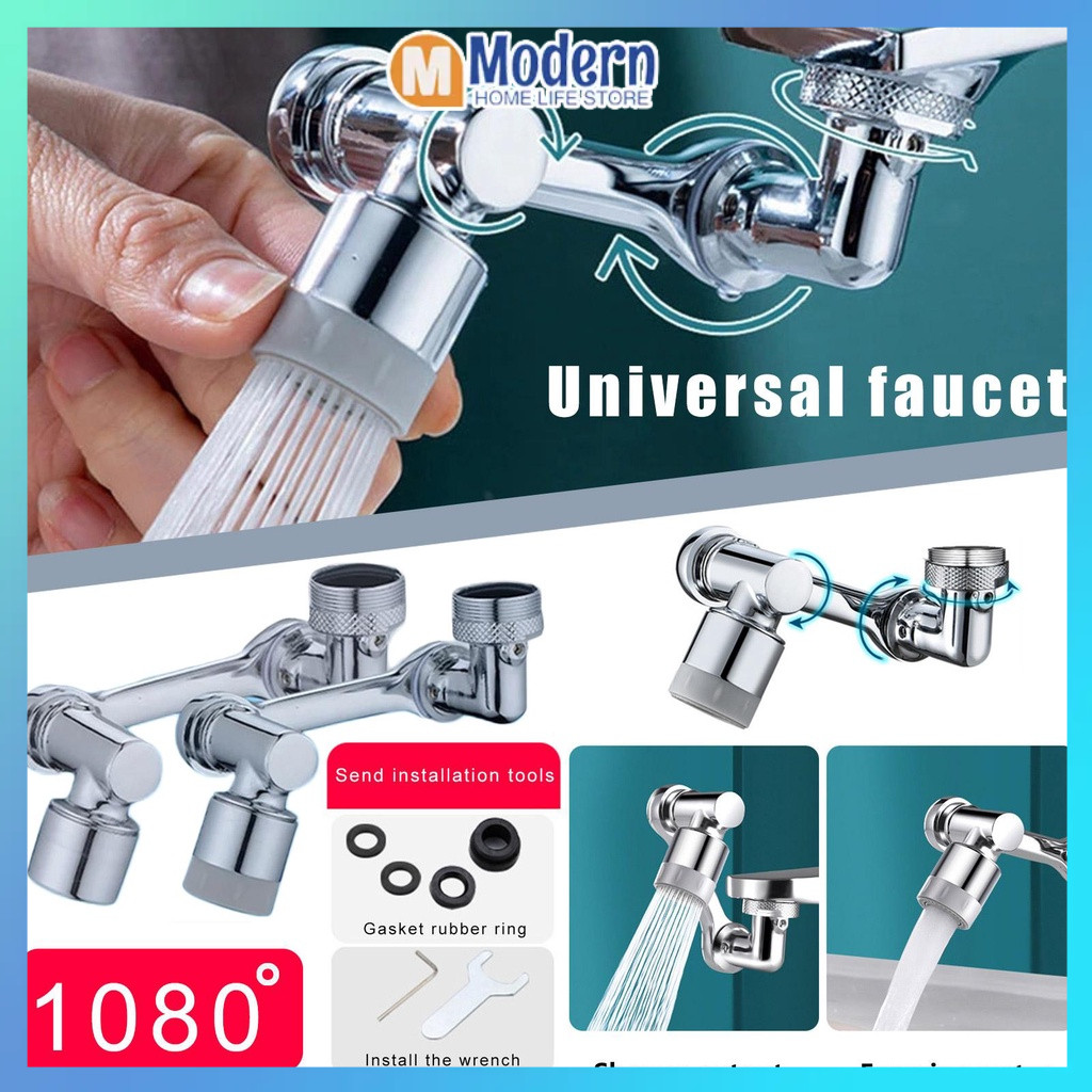 in stock 【Two water outlet mode】Universal Splash Filter Faucet 1080 ...