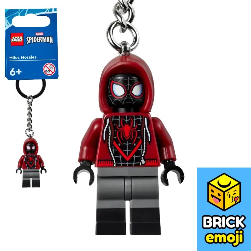 LEGO 854153 Marvel Miles Morales Keyring Key Chain | Shopee Malaysia
